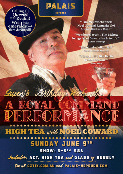 Events: Noel Coward & TIm Mckew — Triple R 102.7FM, Melbourne ...