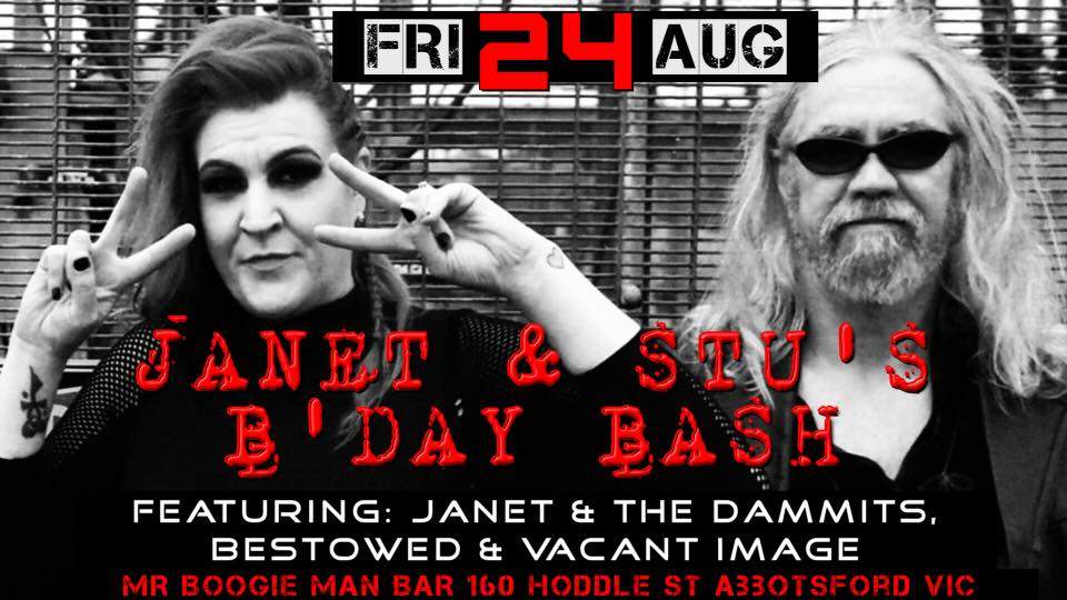 Events: Janet & Stu’s B’day bash feat: Janet and the Dammits, Bestowed ...