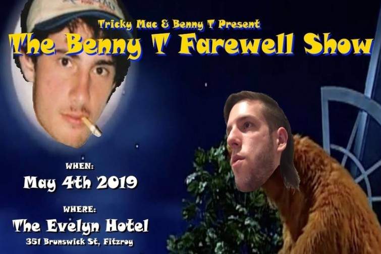 Events: THE BENNY T FAREWELL SHOW, Orsi — Triple R 102.7FM, Melbourne ...